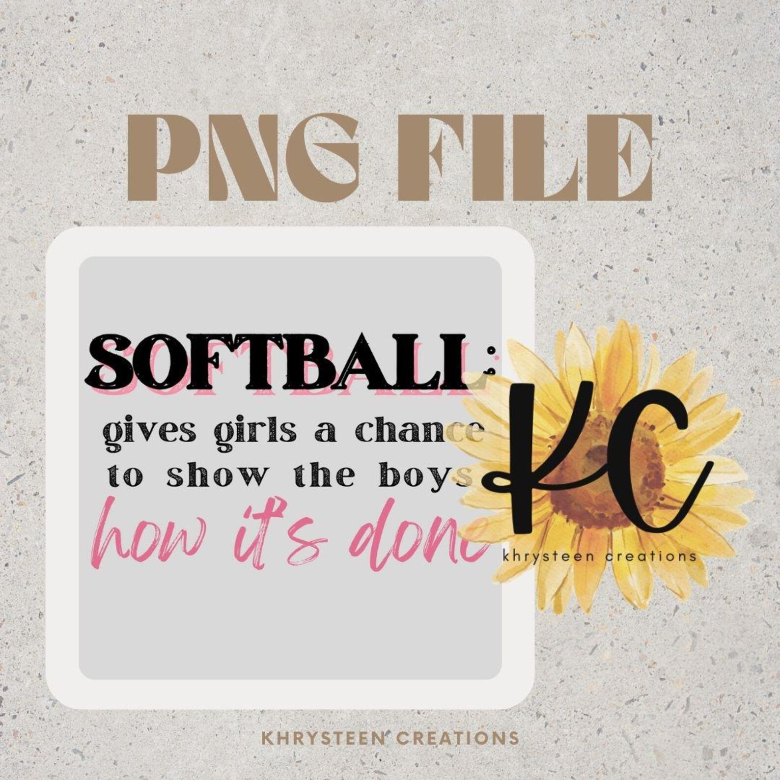 Softball Meaning, Show the Boys, Png - Etsy