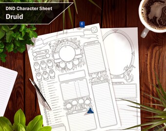 Dnd 5e Bard Character Sheet Interactive PDF and Printable Versions - Etsy
