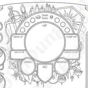 Dnd 5e Paladin Character Sheet Interactive PDF and Printable Versions ...