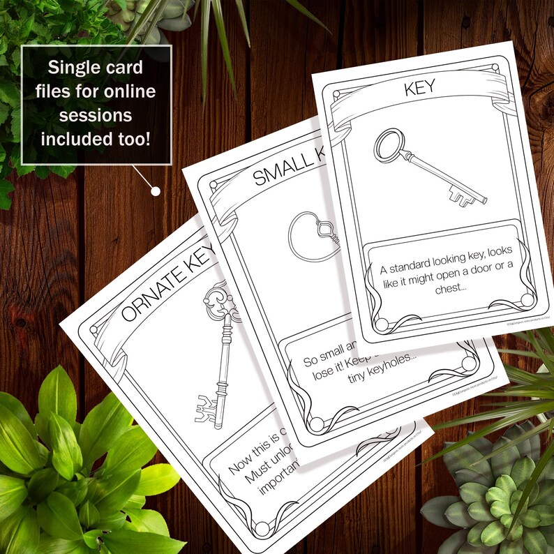 Dnd 5e Keys Cards - PDF Files for Printing and Online Games! - Etsy
