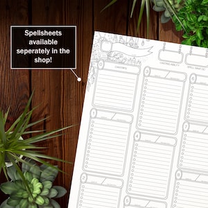 Dnd 5e Warlock Character Sheet – Interactive PDF and Printable Versions ...