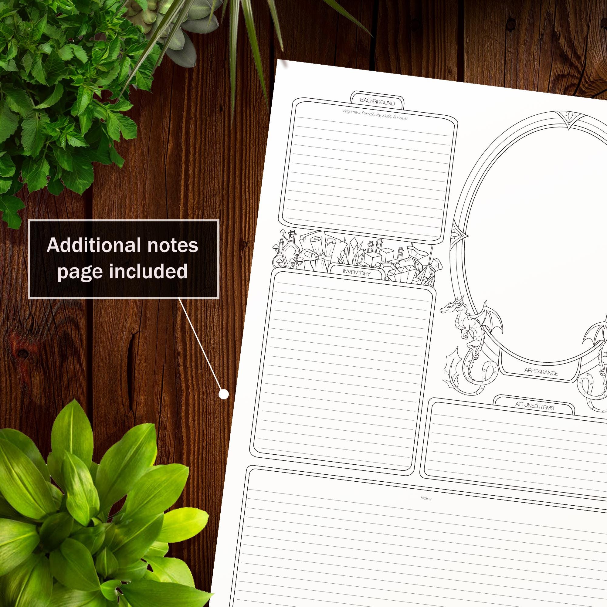 Dnd 5e Warlock Character Sheet – Interactive PDF and Printable Versions ...
