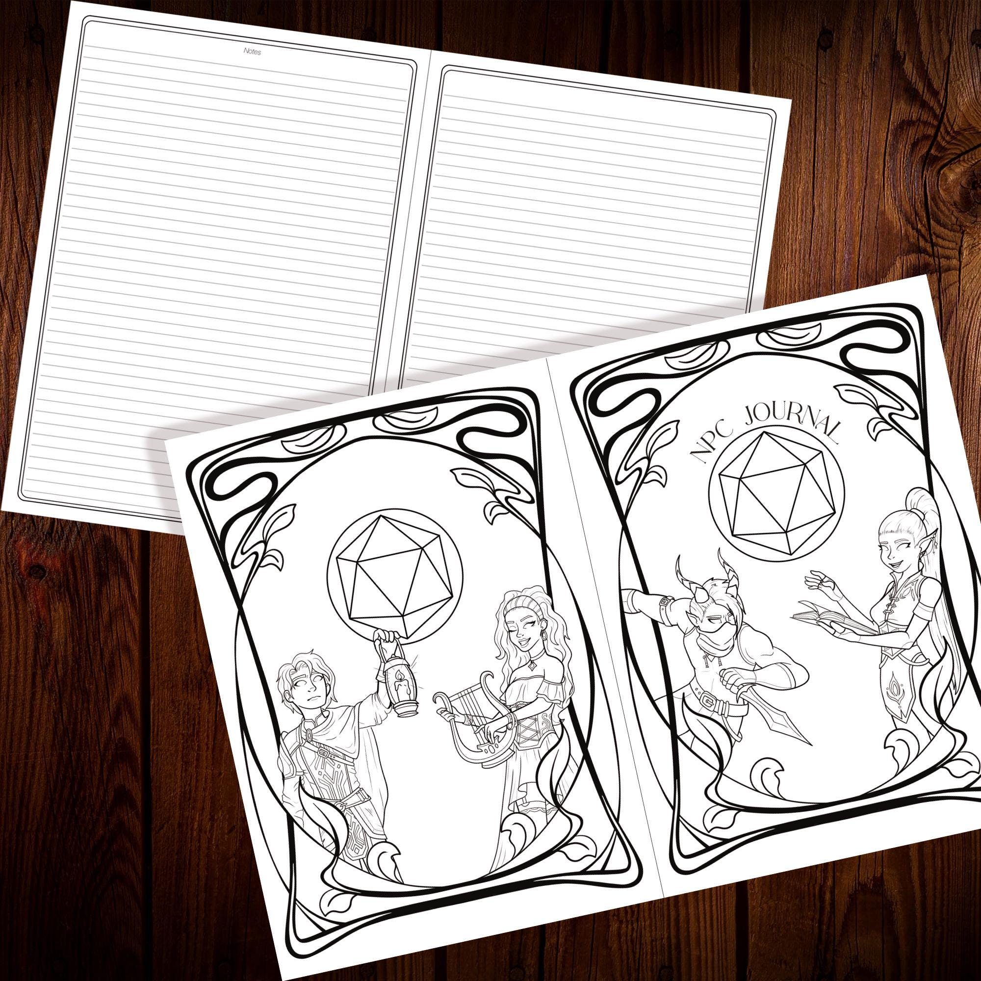 Dnd 5e NPC Journal – Downloadable PDF for Printing - Etsy