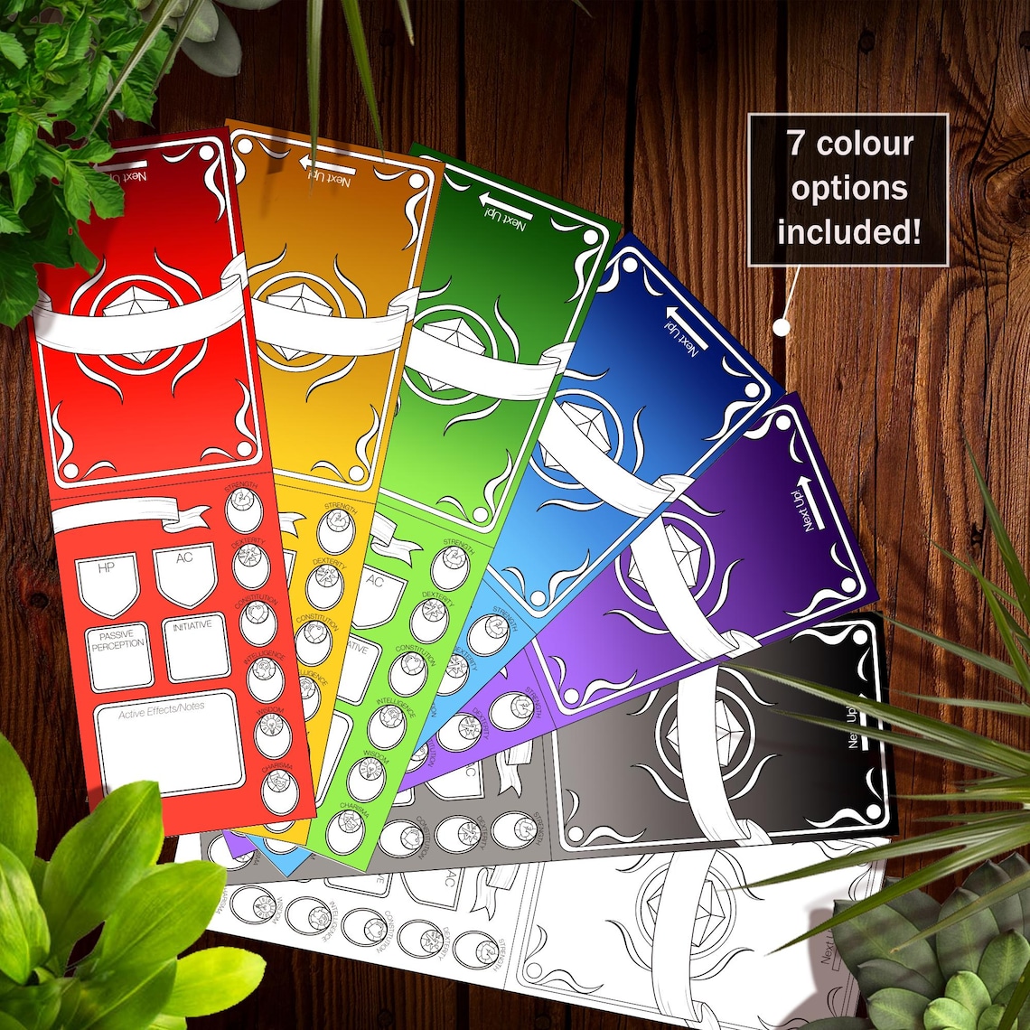 Dnd Initiative Trackers - Fillable Pdfs Ready for Printing! - Etsy