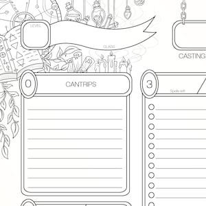 Dnd 5e Spell Sheet – Interactive PDF and Printable Versions - Etsy