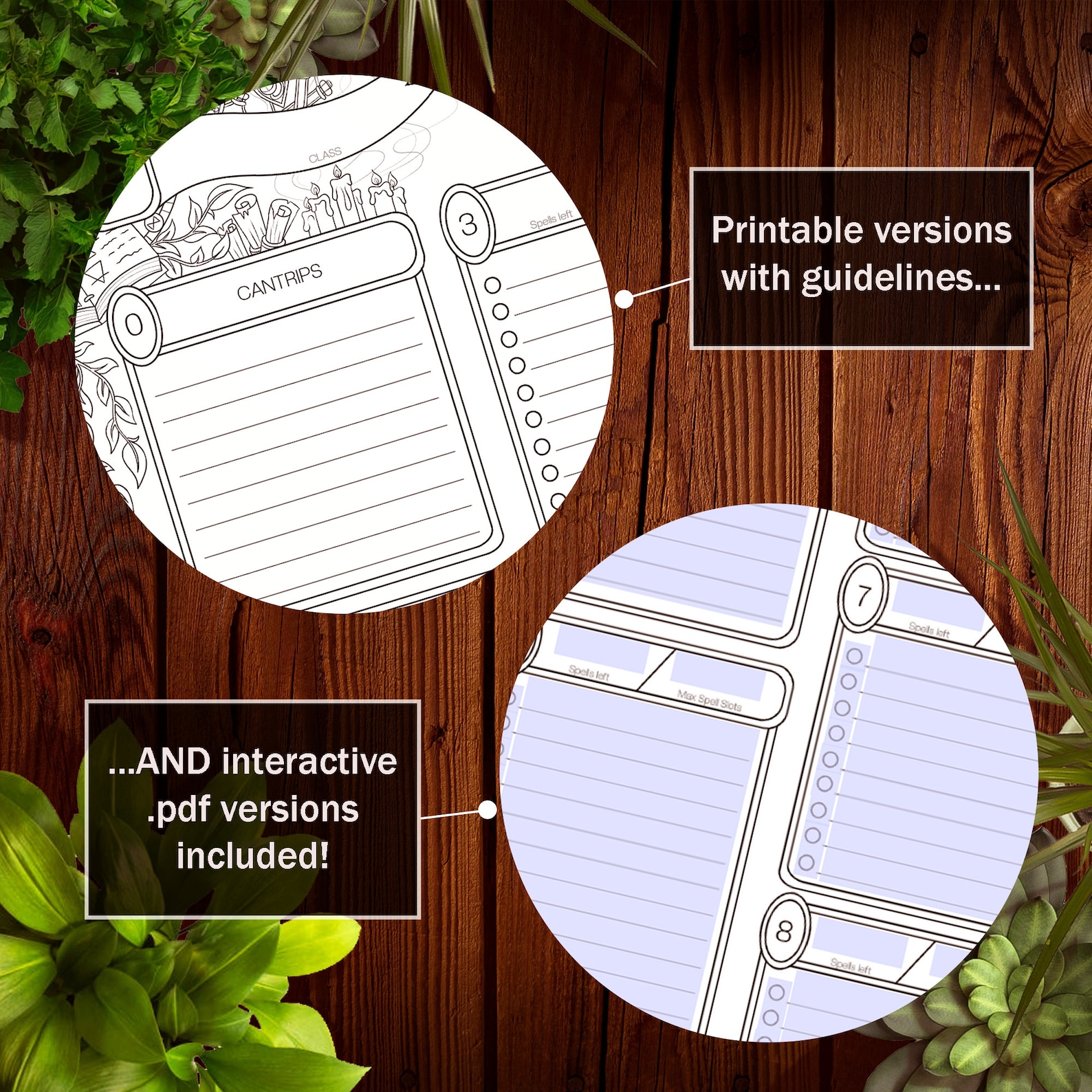 Dnd 5e Spell Sheet – Interactive PDF and Printable Versions - Etsy