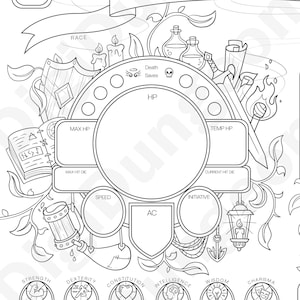 Dnd 5e Adventurer Character Sheet Interactive PDF and Printable Versions - Etsy
