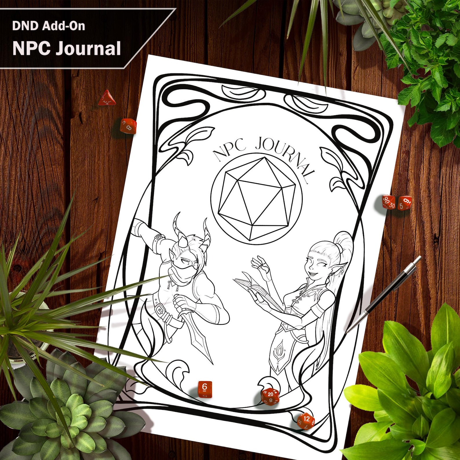 Dnd 5e NPC Journal – Downloadable PDF for Printing - Etsy