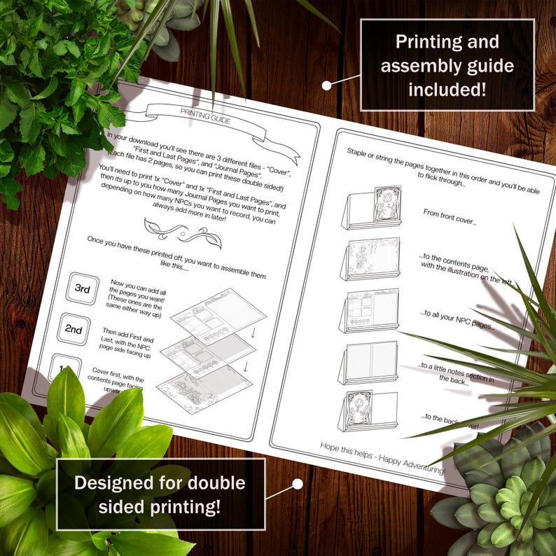 Dnd 5e NPC Journal – Downloadable PDF for Printing - Etsy