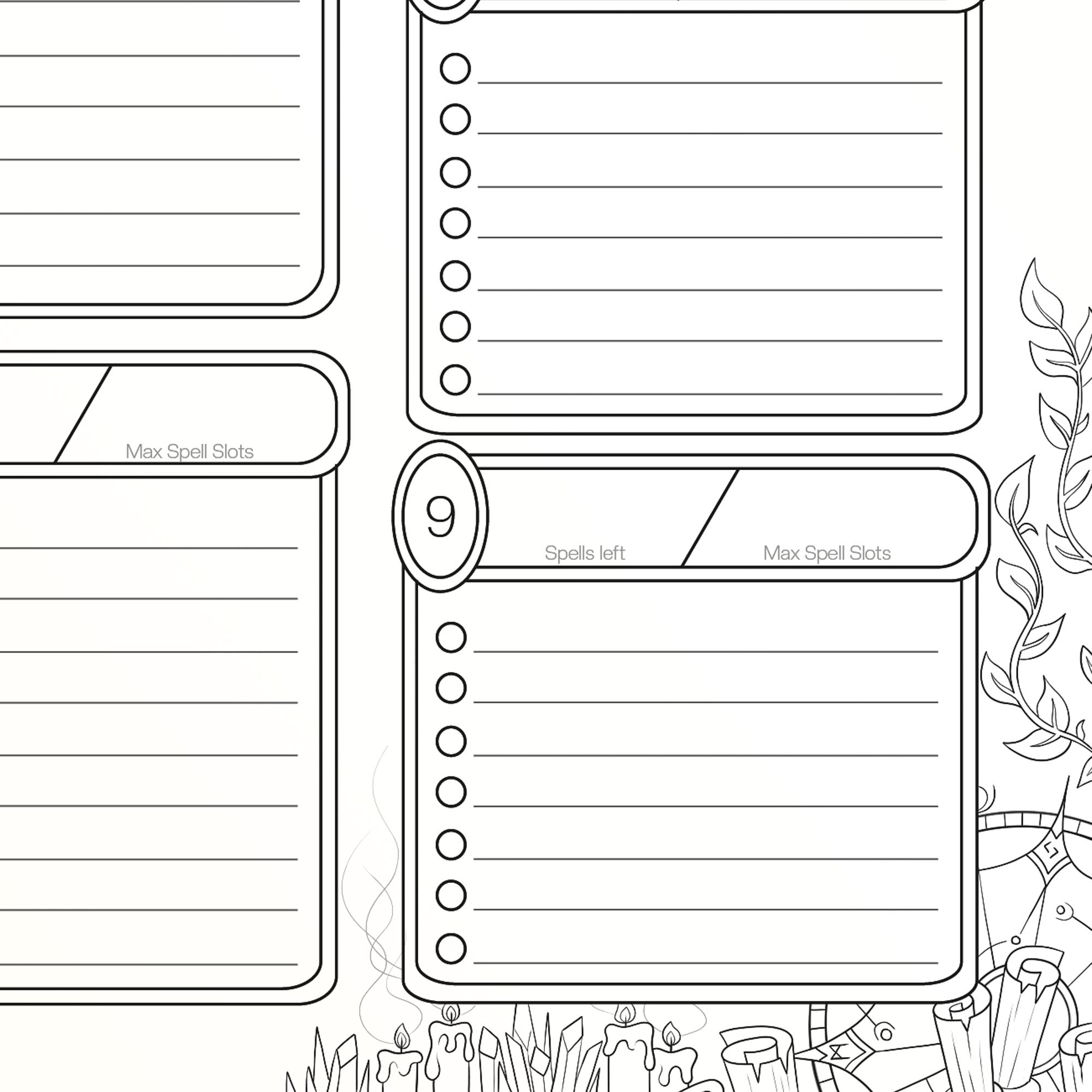 Dnd 5e Spell Sheet – Interactive PDF and Printable Versions - Etsy