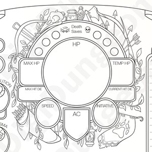 Dnd 5e Ranger Character Sheet Interactive PDF and Printable Versions - Etsy