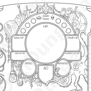 Dnd 5e Warlock Character Sheet Interactive PDF and Printable Versions ...