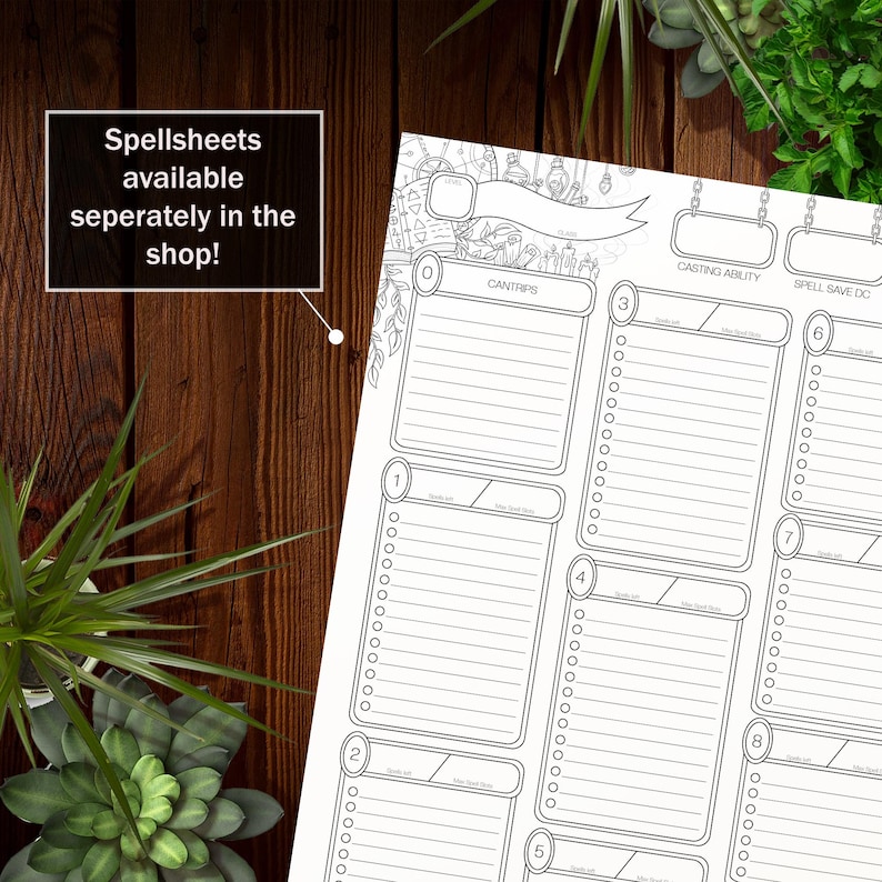 Dnd 5e Ranger Character Sheet – Interactive PDF and Printable Versions ...
