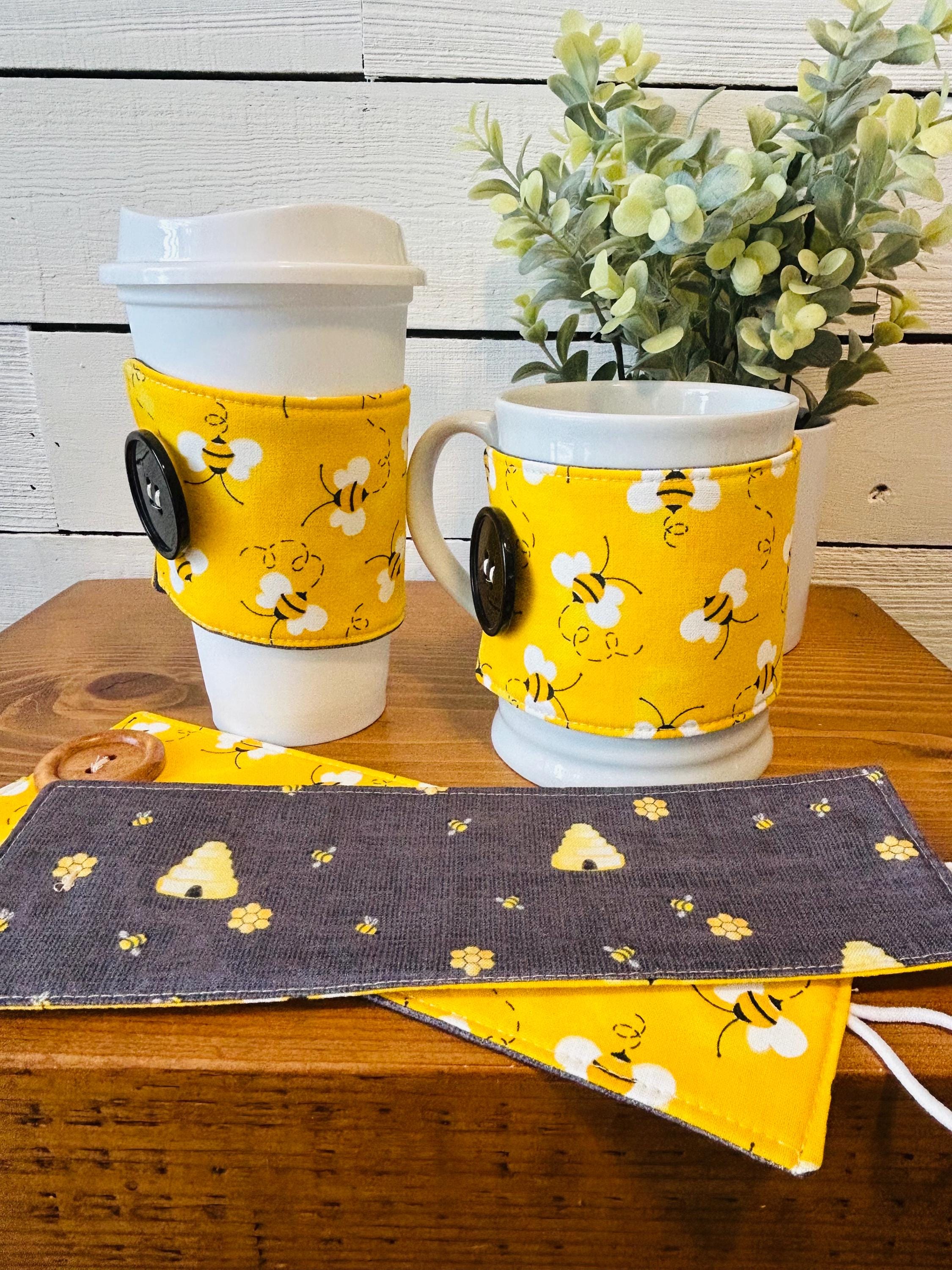 Reusable Coffee Sleeve: Fabric Iced Coffee Cozy - Etsy