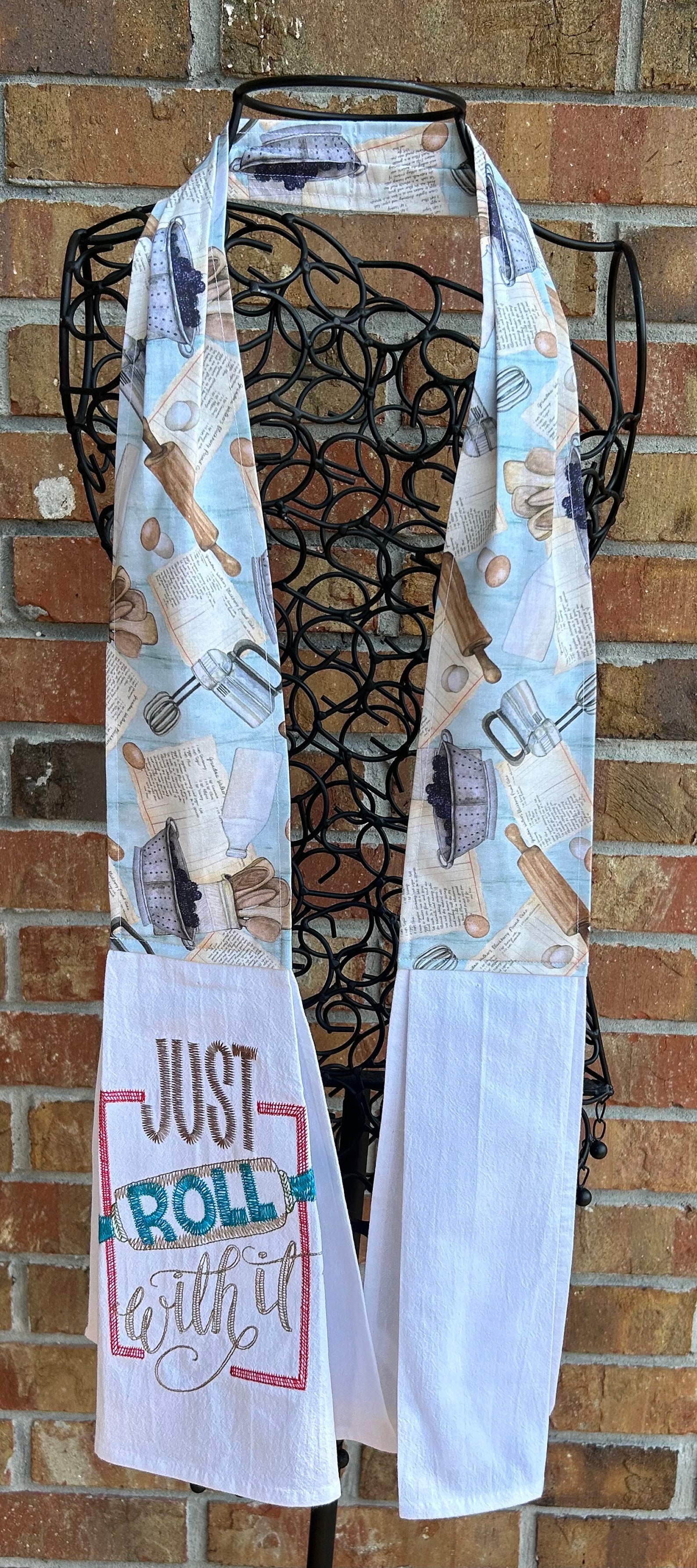 Kitchen Boa Kitchen Towel Scarf Home Cooks Scarf Chefs Home Baker Towel ...