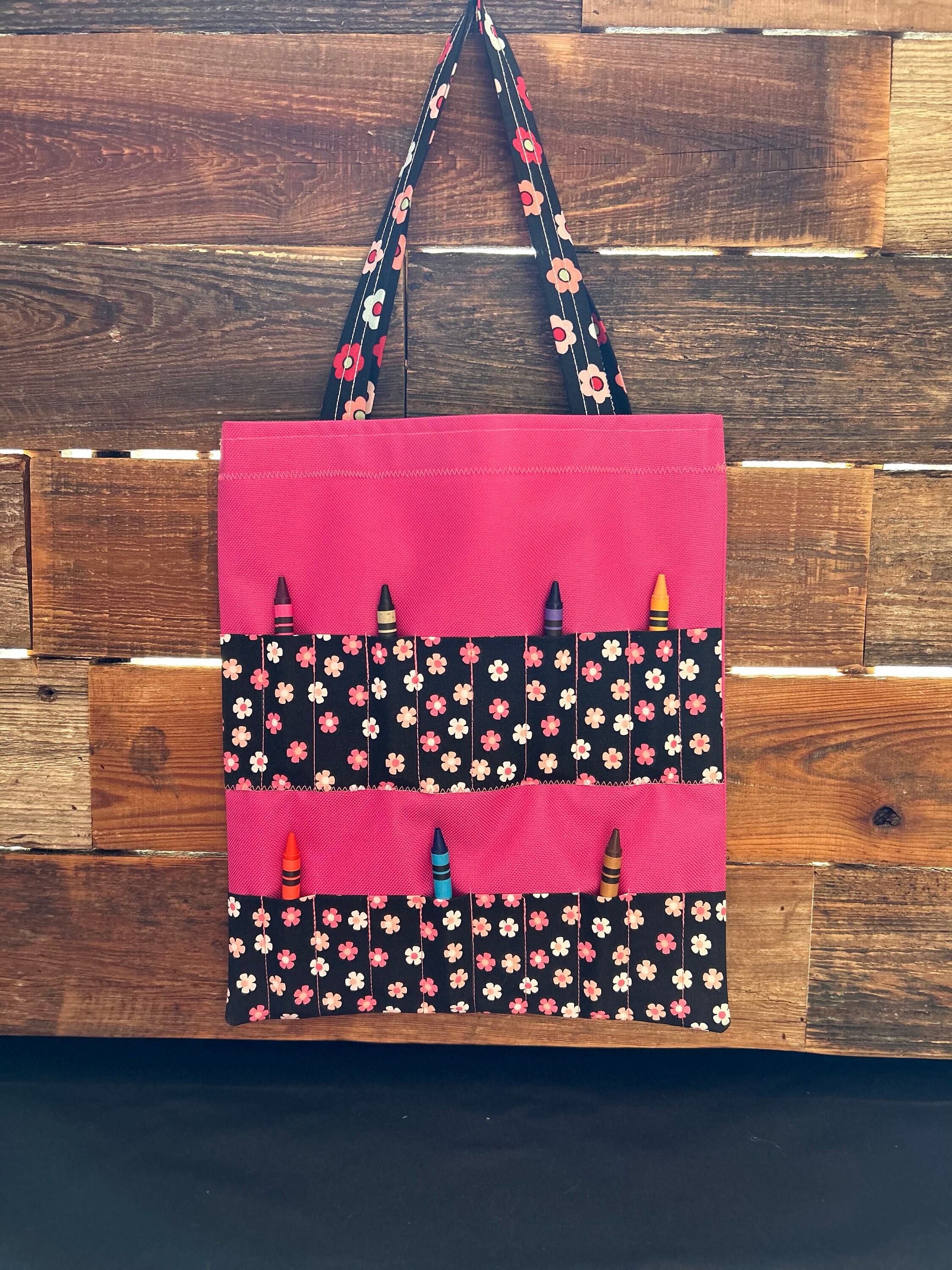 Coloring Book Bag Activity Bag Crayon Book Bag Holds 20 Crayons Kids ...