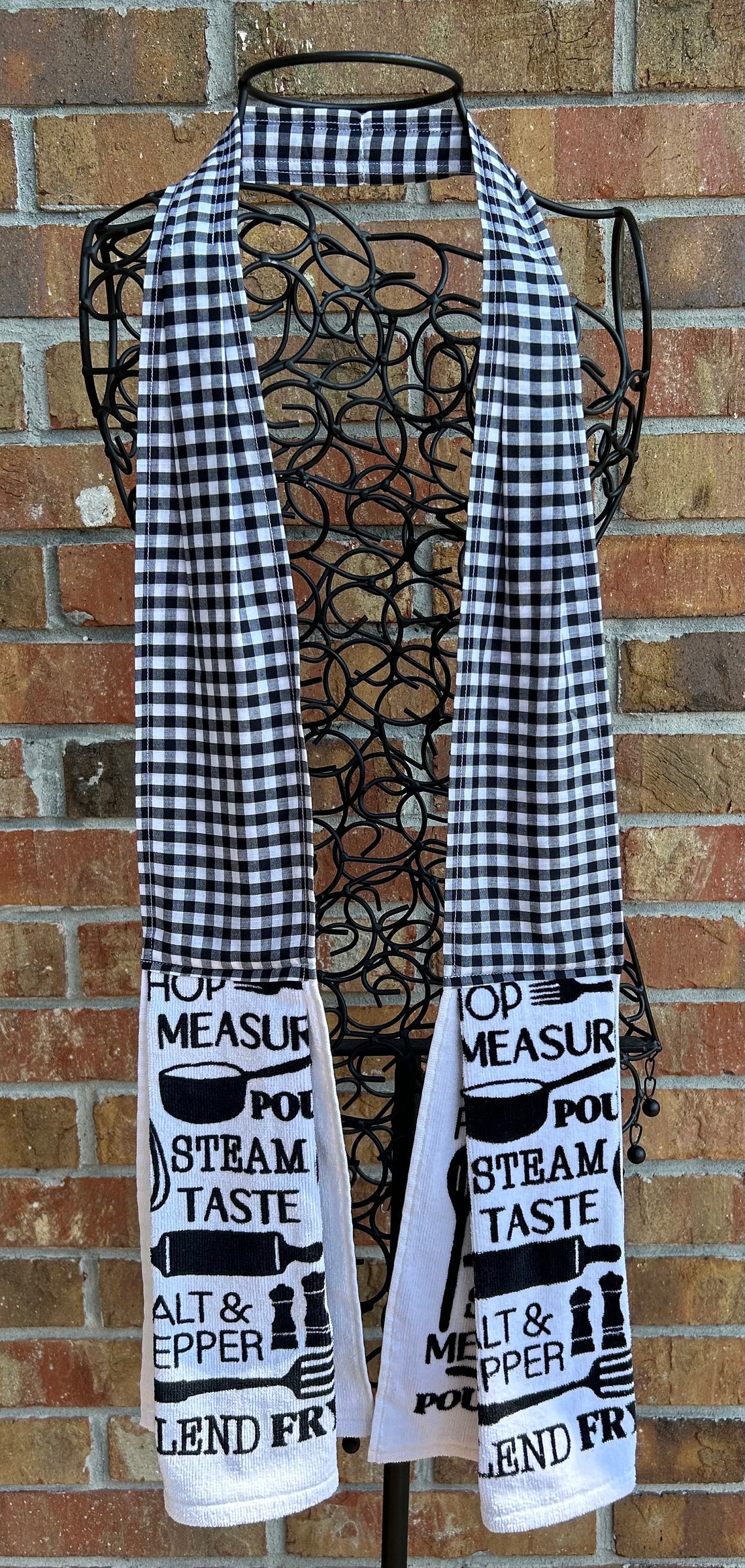 Kitchen Boa Kitchen Towel Scarf Home Cooks Scarf Chefs Home Baker Towel ...