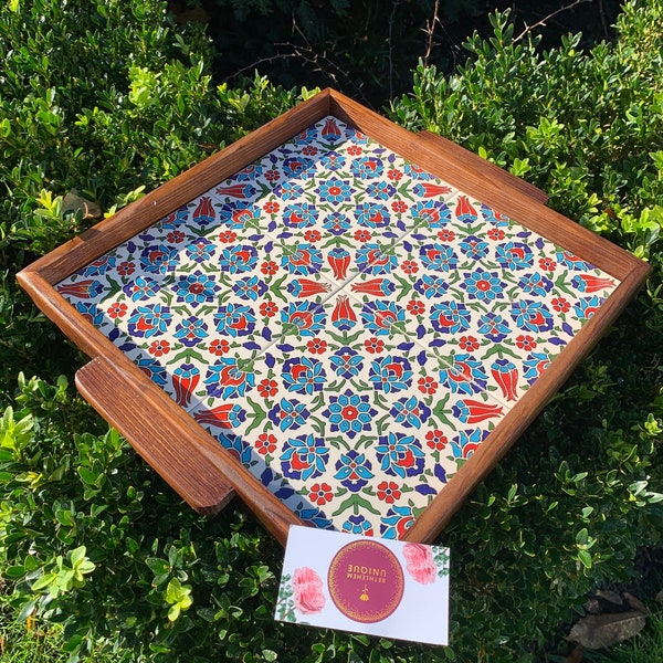 Red Serving Tray - Etsy
