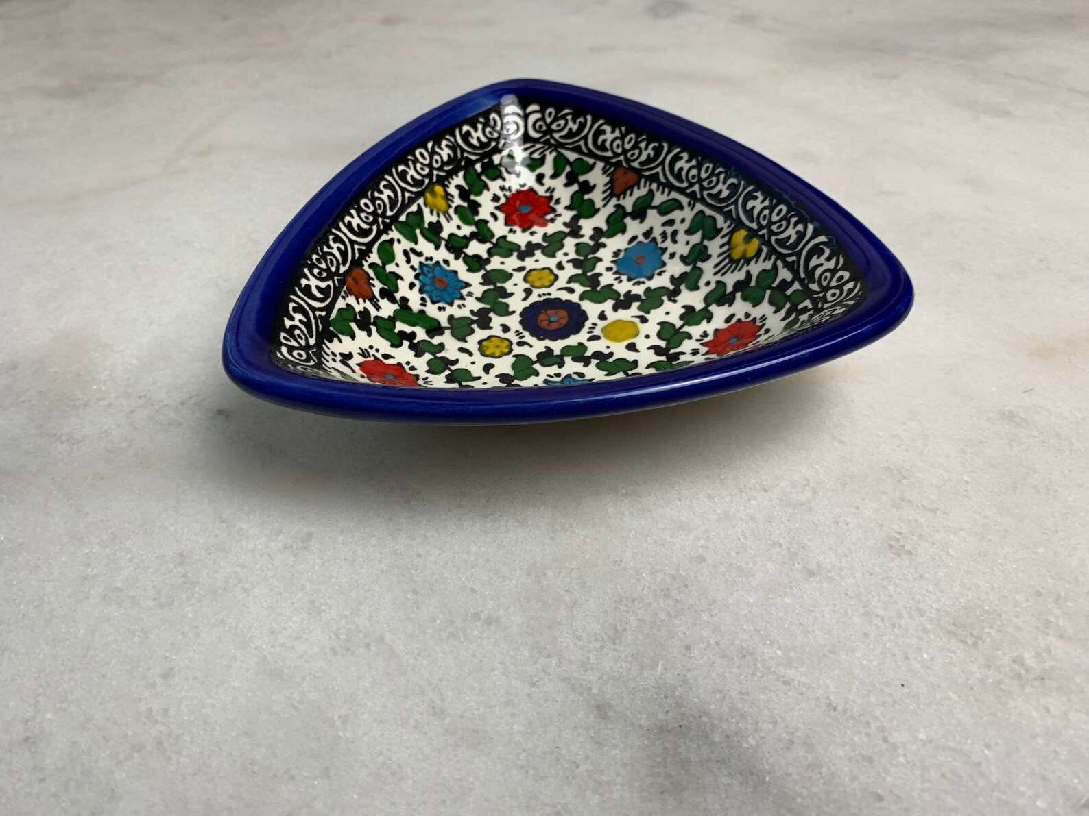 Triangle Ceramic Bowls Handmade Hand Painted for Snack - Etsy Canada