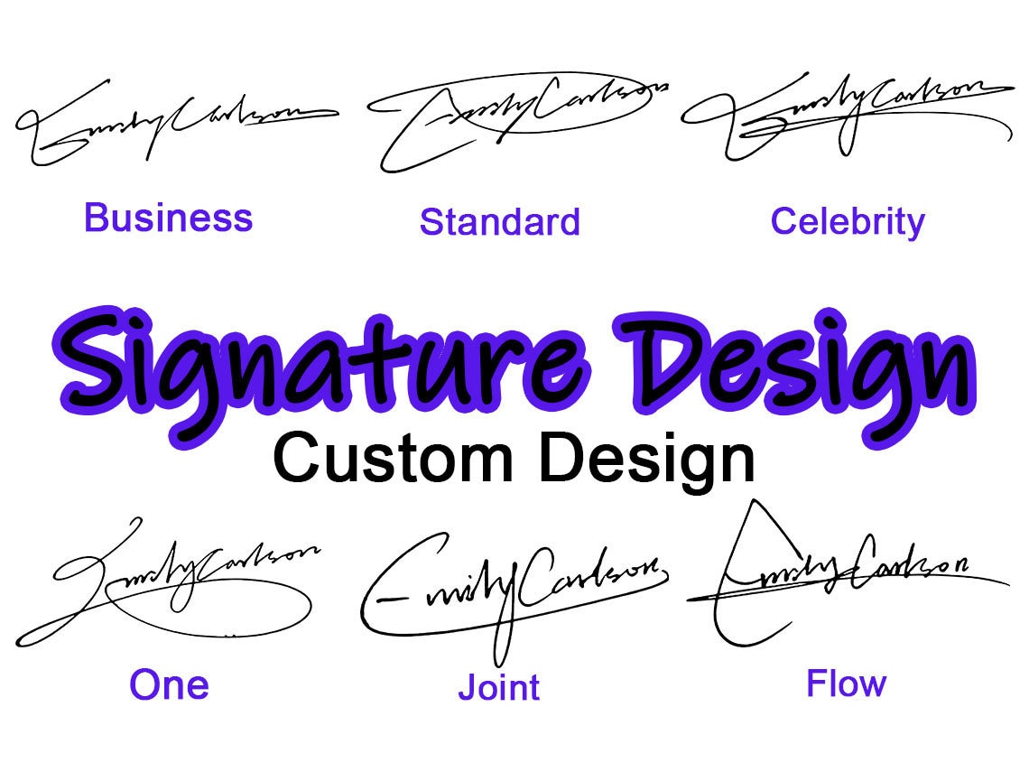Unique Handwritten Personal Business Email Signature Design Idea for My ...