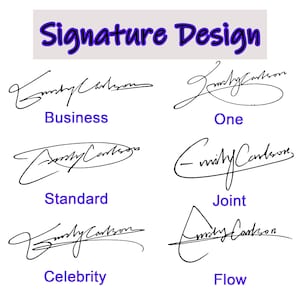 Handwritten Email Signature Design: Custom Esignature (digital) - Etsy