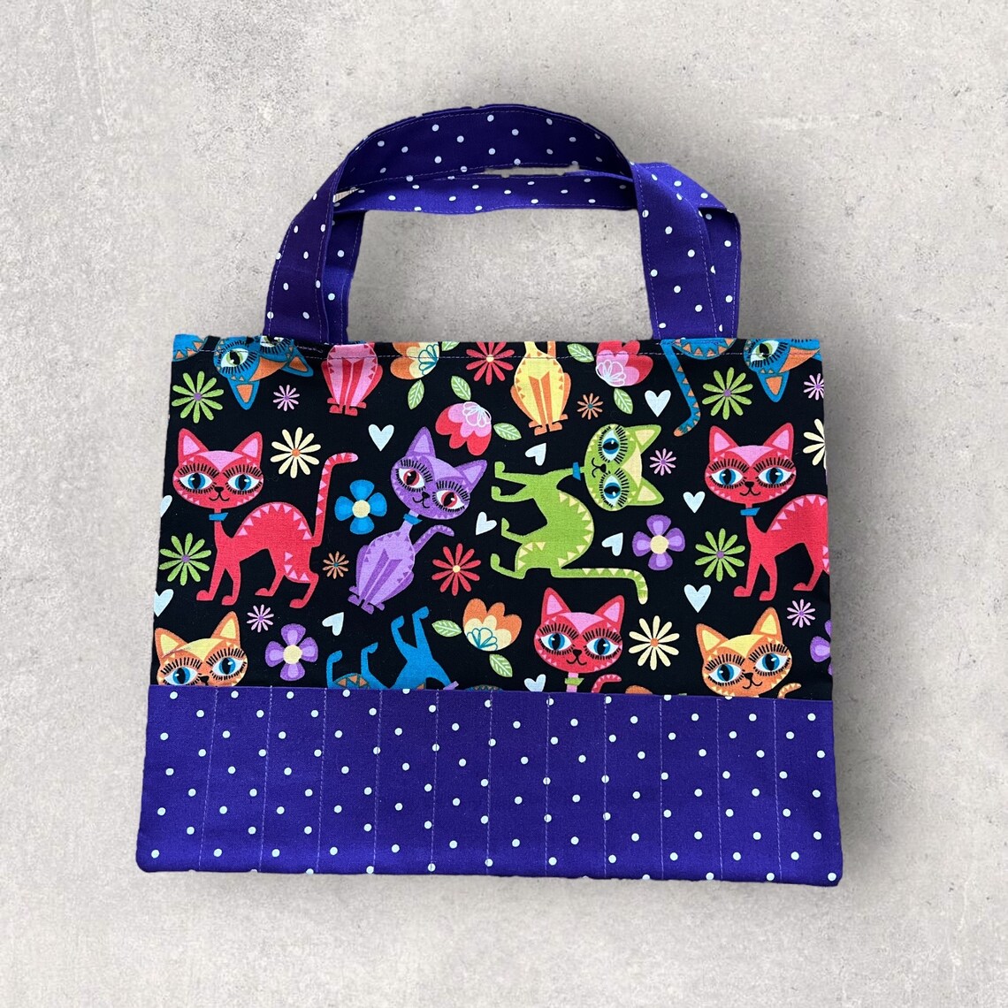 Coloring Book Tote Bag (colorful Cats) - Etsy