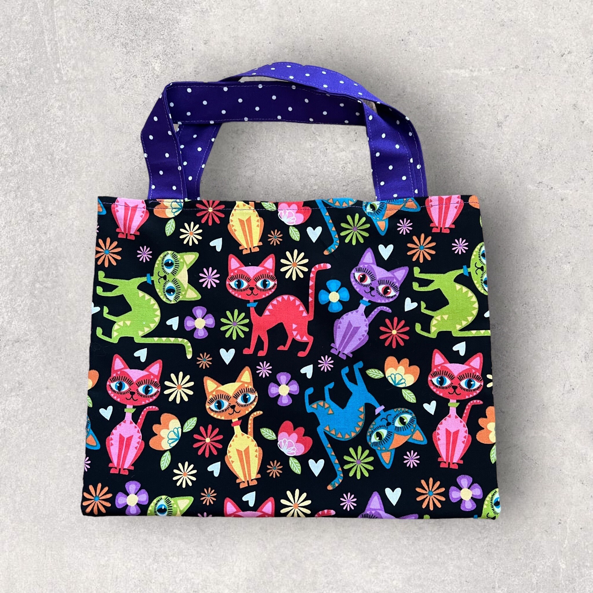 Coloring Book Tote Bag (colorful Cats) - Etsy