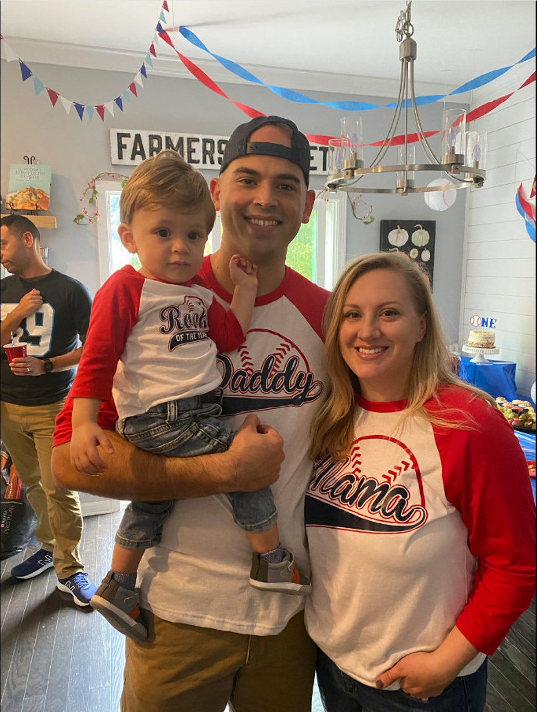 Rookie of the Year Family Birthday Set, Personalized, Daddy of the ...