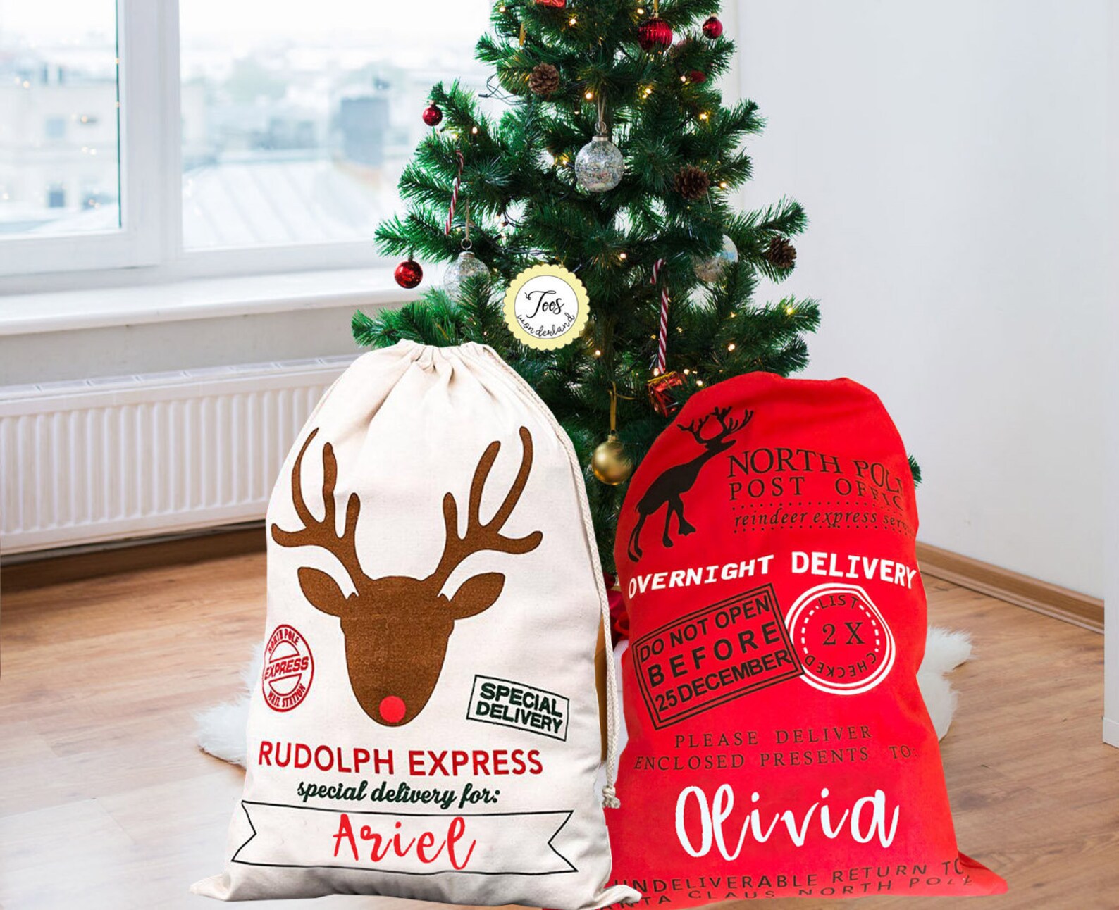 Santa Sack Jumbo Santa Sack Personalized Christmas Santa - Etsy