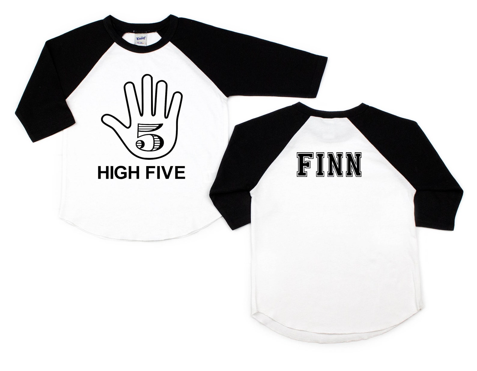 High Five Five Year Old T-shirt 5th Birthday 5th Birthday - Etsy