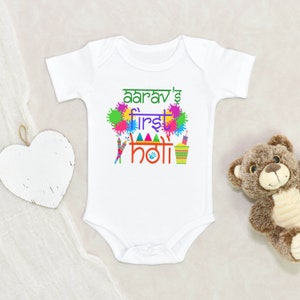My First Holi, Happy Holi Shirt, Watercolor Effect, Holi Hai, Hindu ...