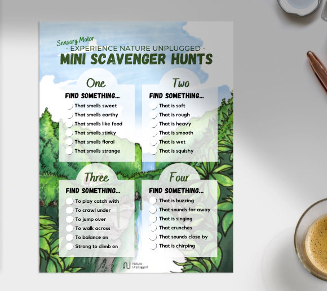 Mini Scavenger Hunts - Sensory Motor - Etsy Canada