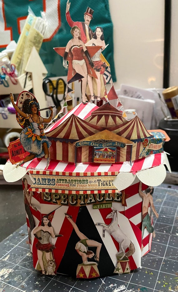 Vintage Circus Box Made to Order All Slightly Different | Etsy