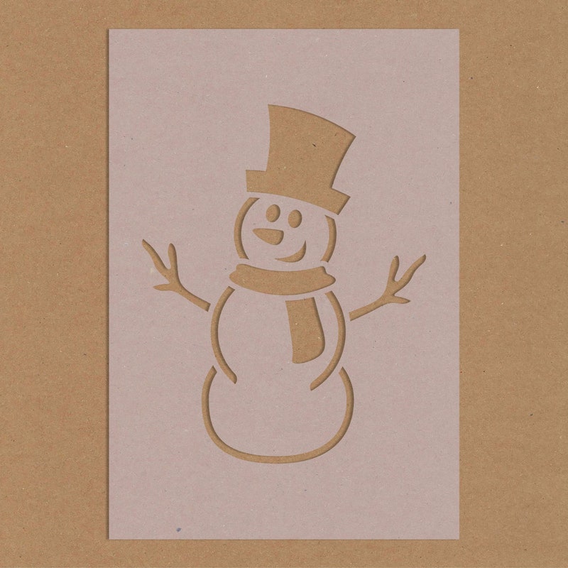 Snowman Stencils - Etsy