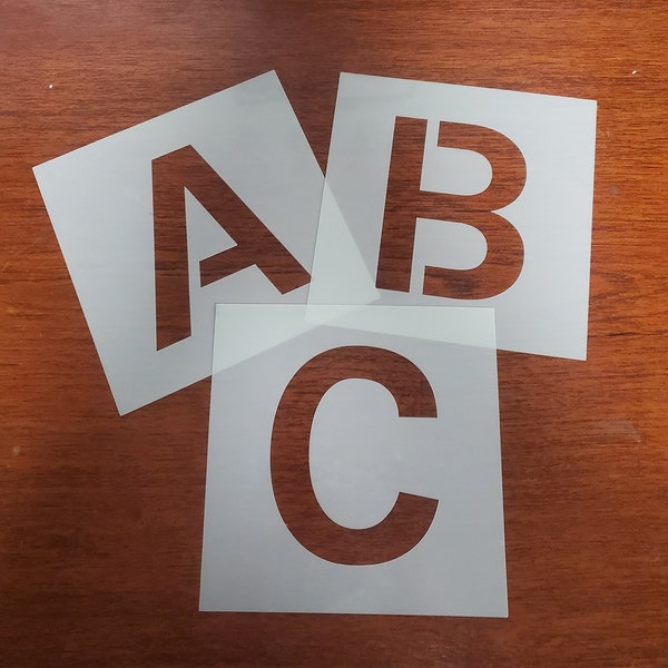 Letter Stencils Large - Etsy