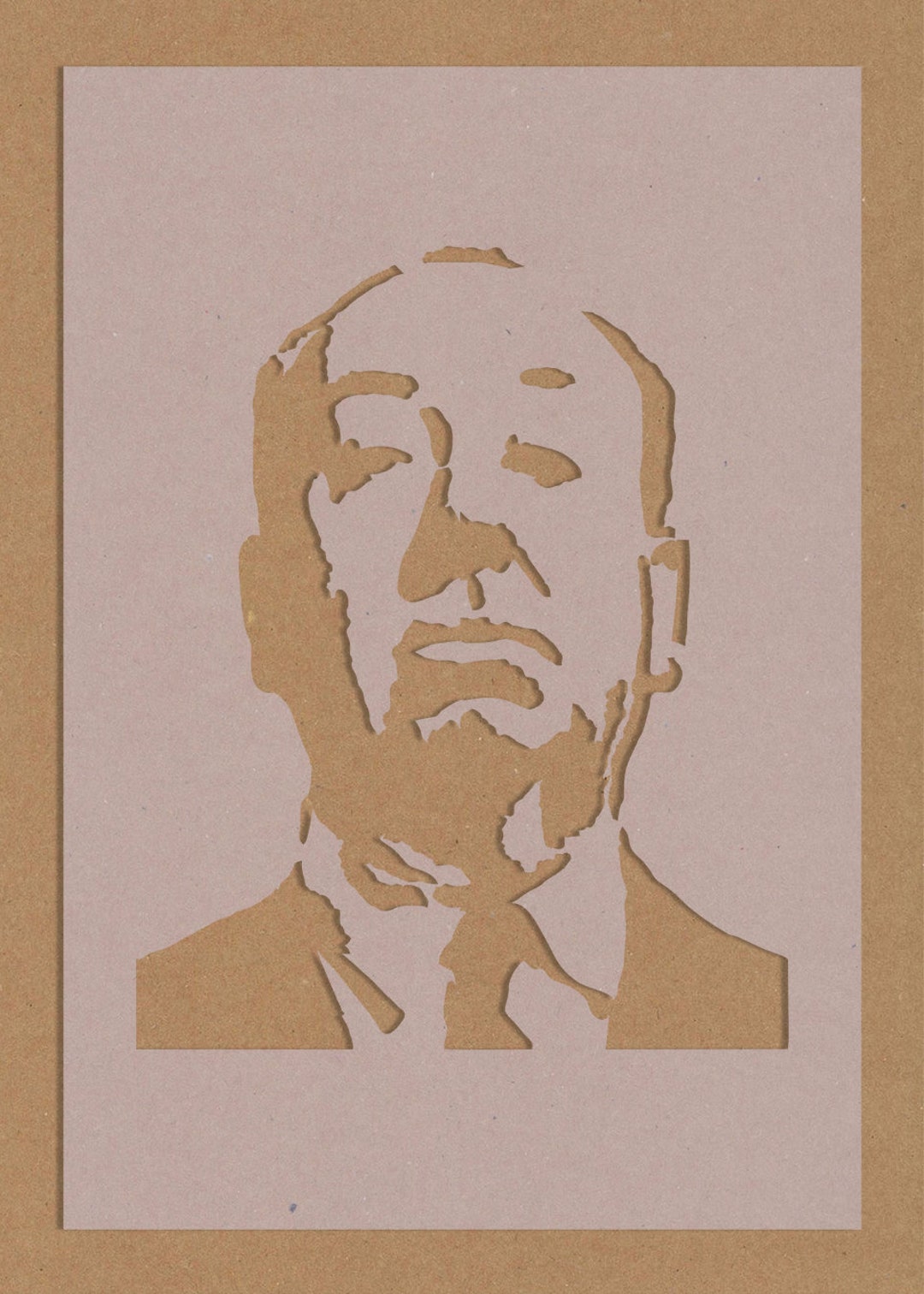 Alfred Hitchcock Stencil Celebrity Movie Star Psycho Director Wall Art ...