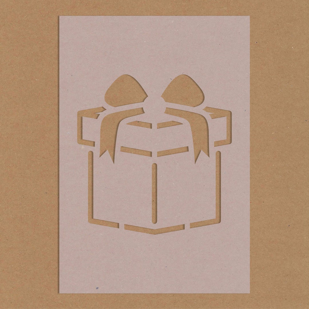 Christmas Present Decorative Stencil Seasons Greetings - Etsy