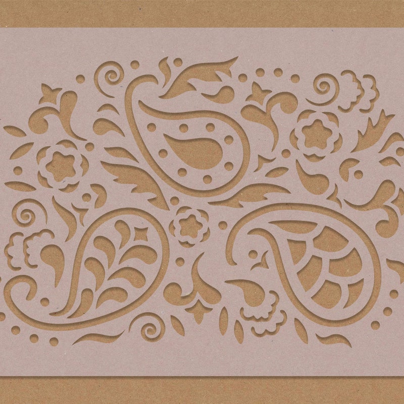 Paisley Stencils - Etsy