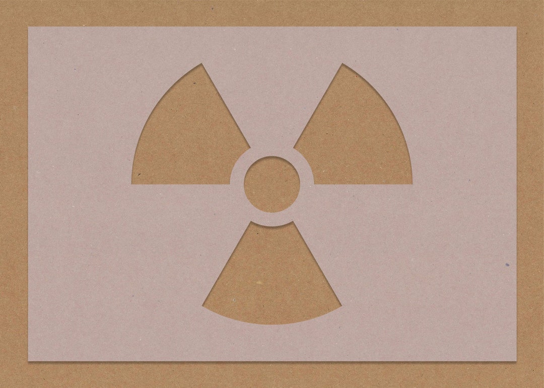 Radioactive Stencil Symbol Hazard Danger Safety Stencil Toxic Decor ...