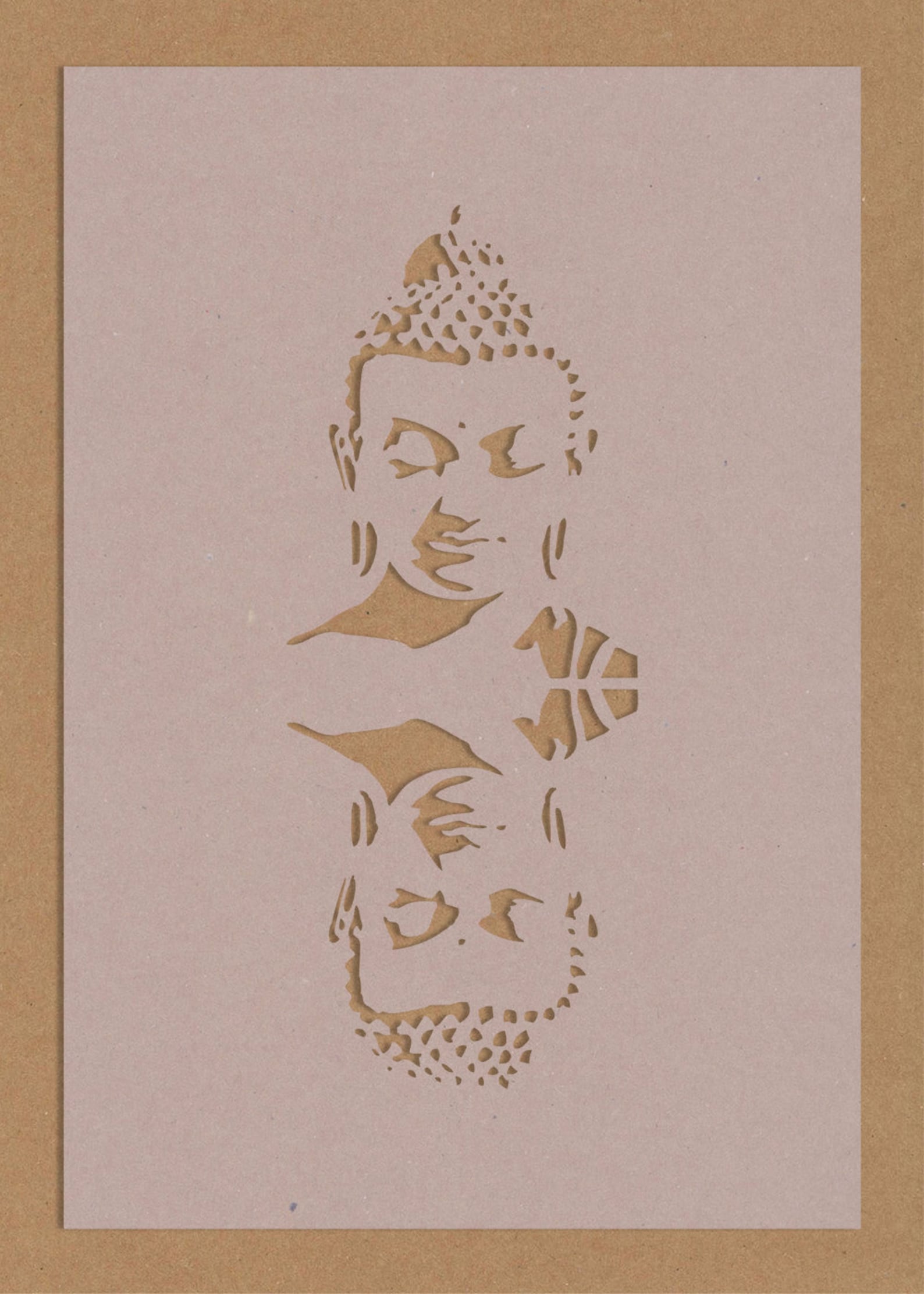 Thai Buddha Reflection Stencil Yoga Studio Crafting - Etsy