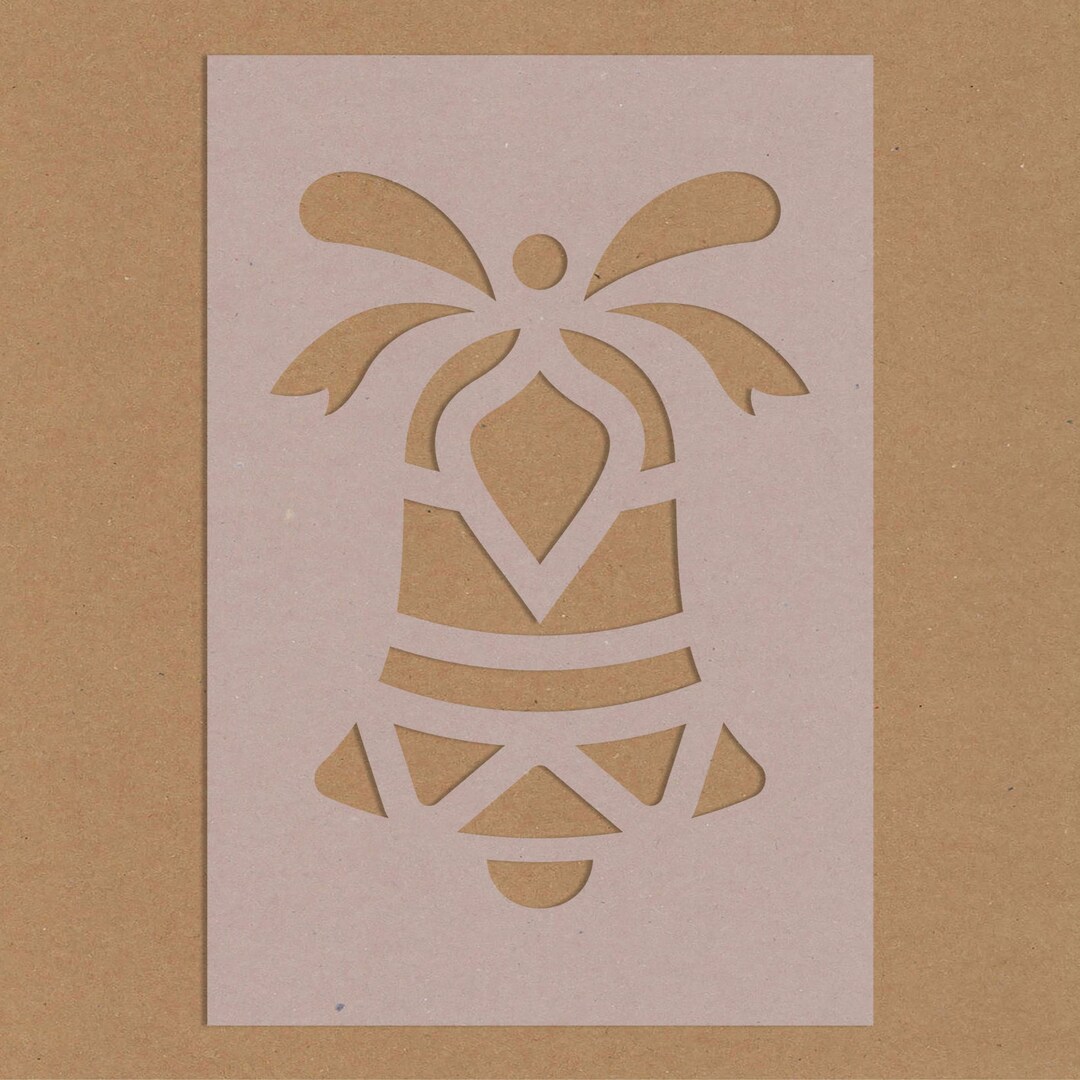 Christmas Bell Stencil - Etsy Australia