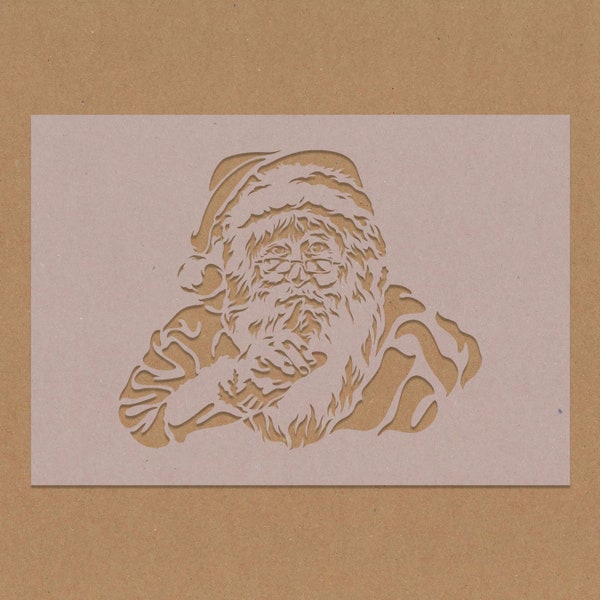 Santa Clause Stencil - Etsy
