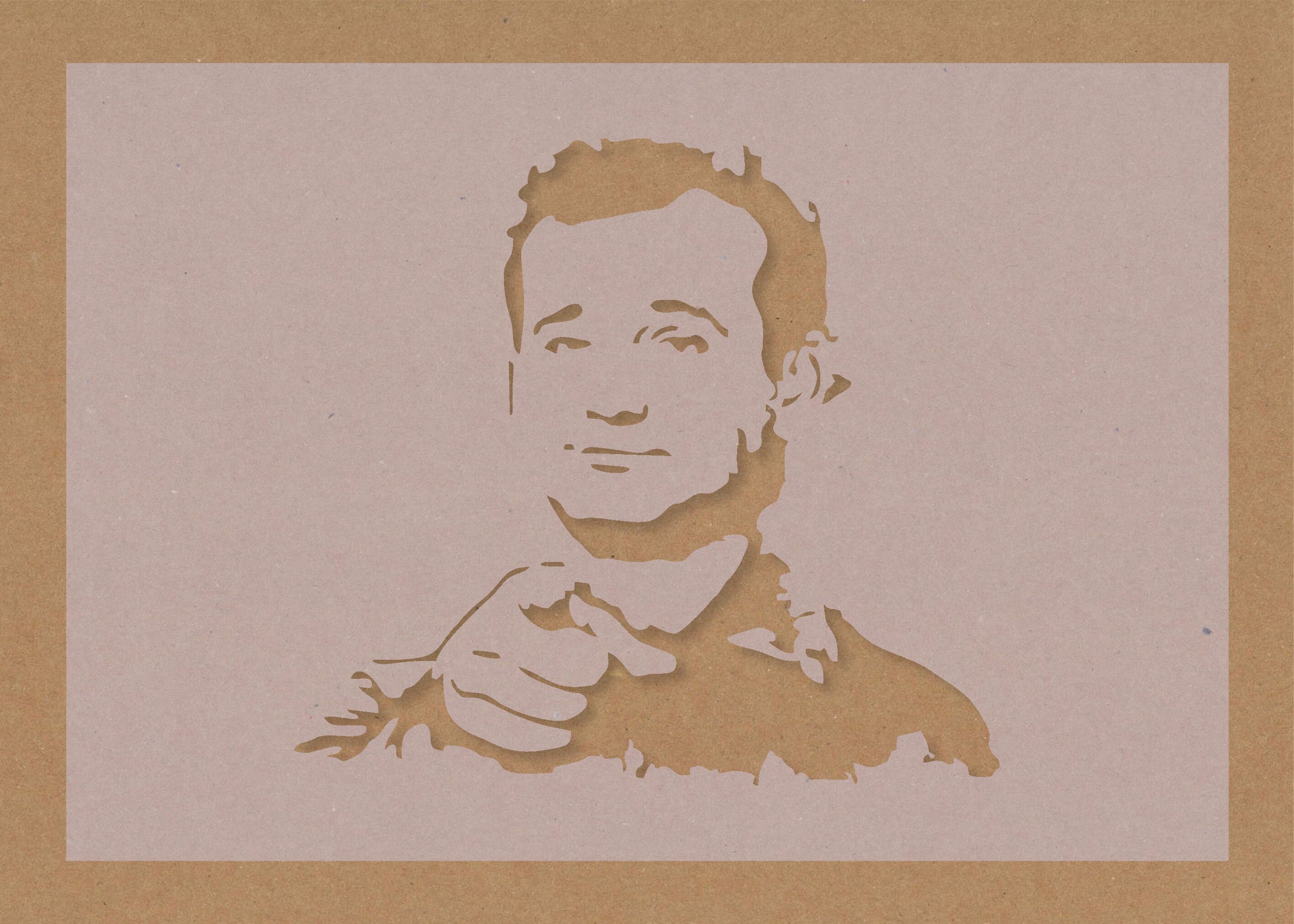 Bill Murray 2 Stencil Celebrity Film Star Crafting Wall Art A6 | Etsy