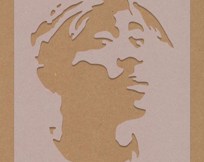 Tupac Shakur Stencil 2pac Stencil 2 Layers A3 Size Stencil - Etsy