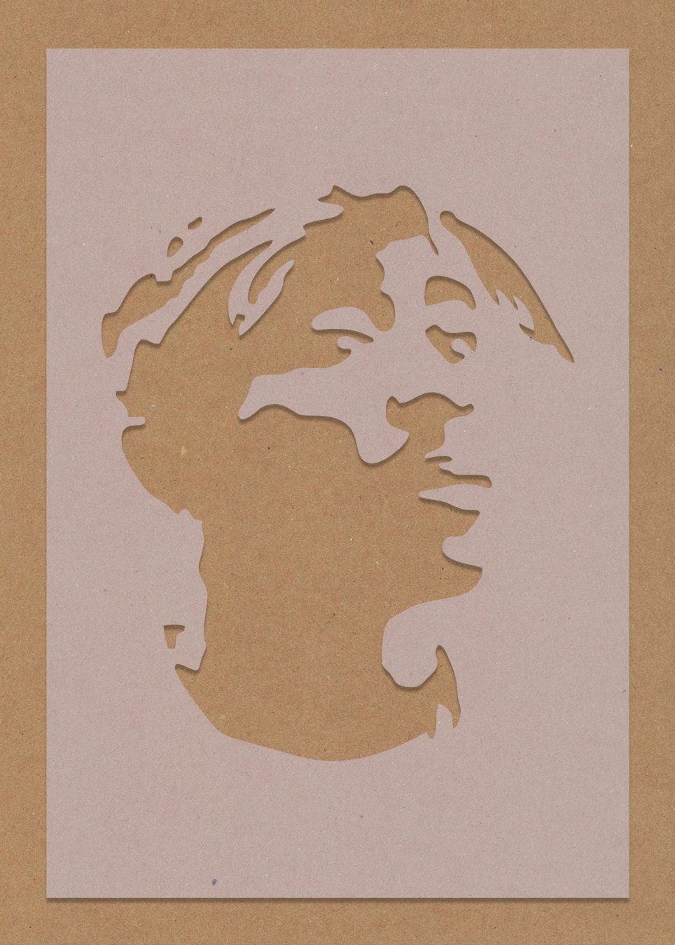 Tupac Shakur Stencil Celebrity Hip Hop Star Crafting Wall Art | Etsy