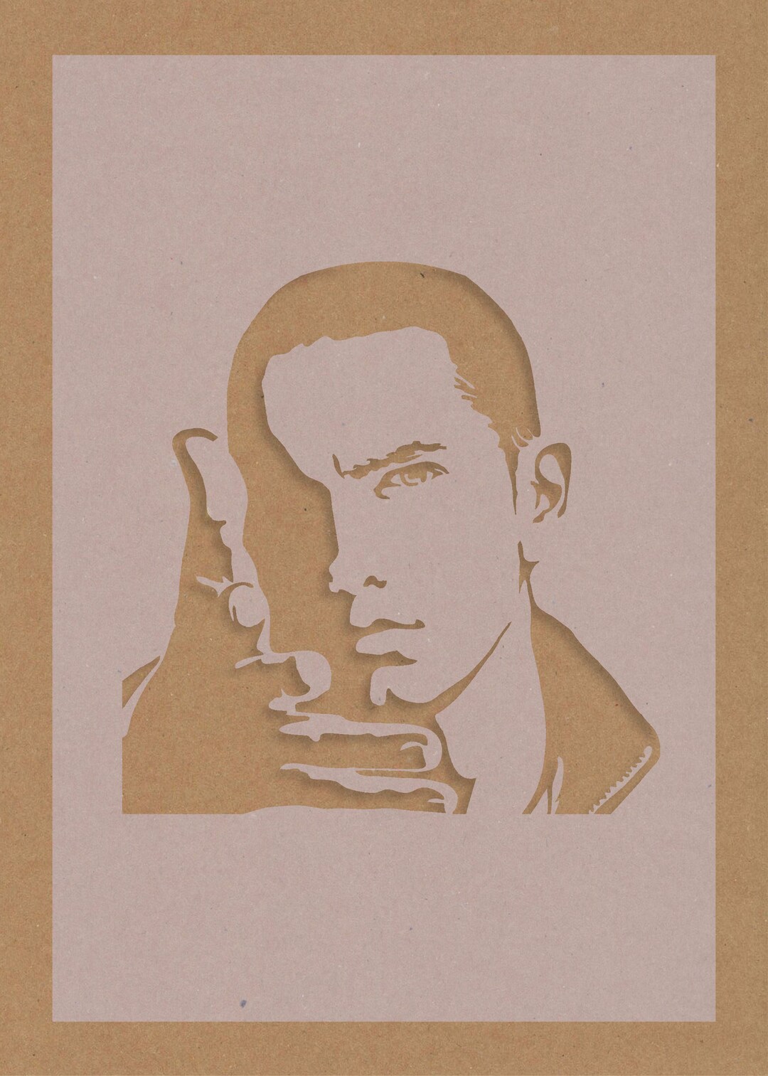 Eminem Stencil Celebrity Hip Hop Star Crafting Wall Art A6 A5 A4 A3 ...