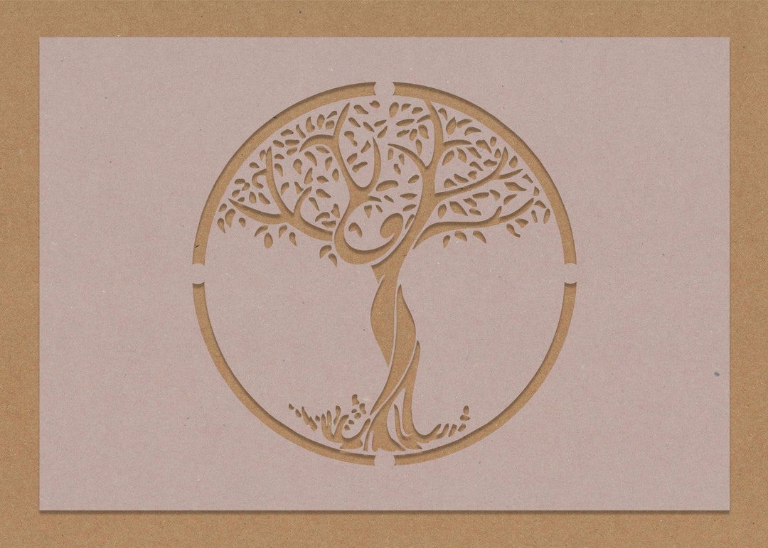 Tree of Life Goddess Stencil - Etsy Canada