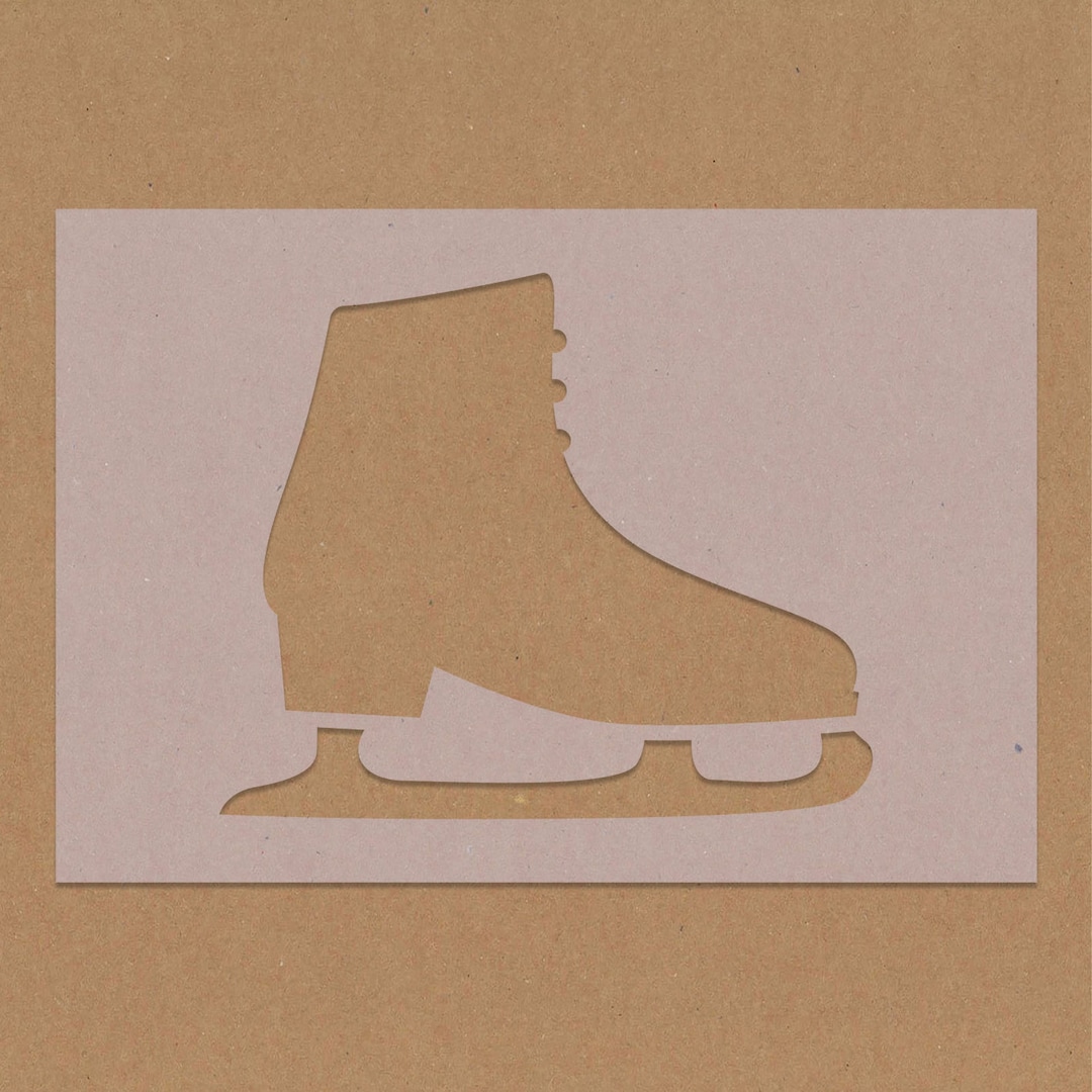 Ice Skate Decorative Stencil Seasons Greetings - Etsy