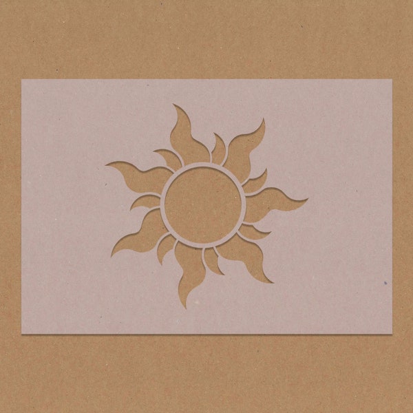 Tangled Sun Stencil - Etsy