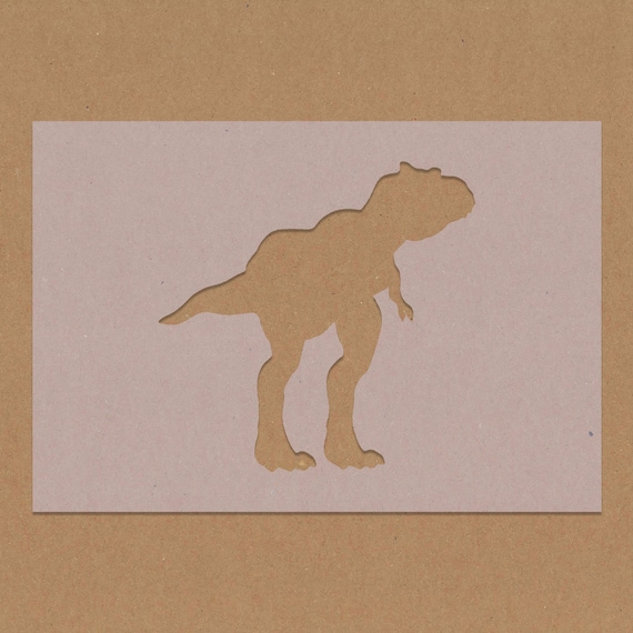 T Rex Tyrannosaurus Rex Dinosaur Stencil Animals Crafting Kids - Etsy